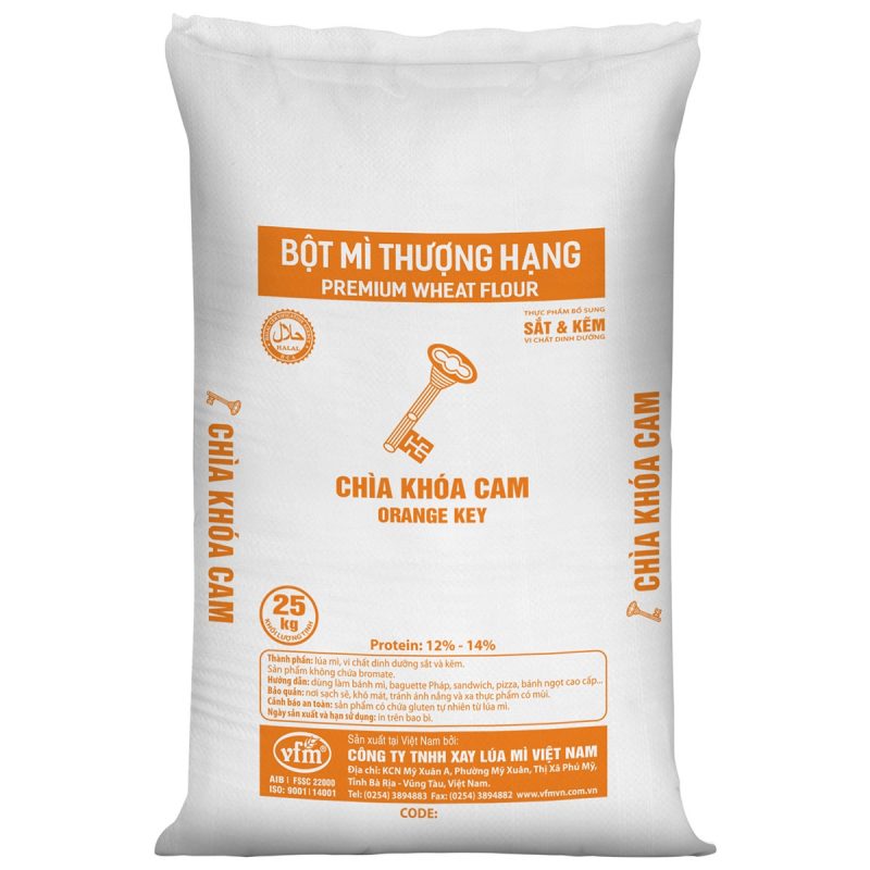 Bột mì Chìa Khóa Cam 25kg - Xuân Hồng Foods