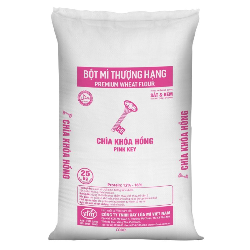 Bột mì thượng hạng Pink Key 25kg - Xuân Hồng Foods